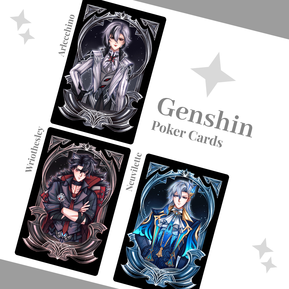 Genshin Impact Poker Card/Framed Card (GI Fanmerch: Wriothesley ...