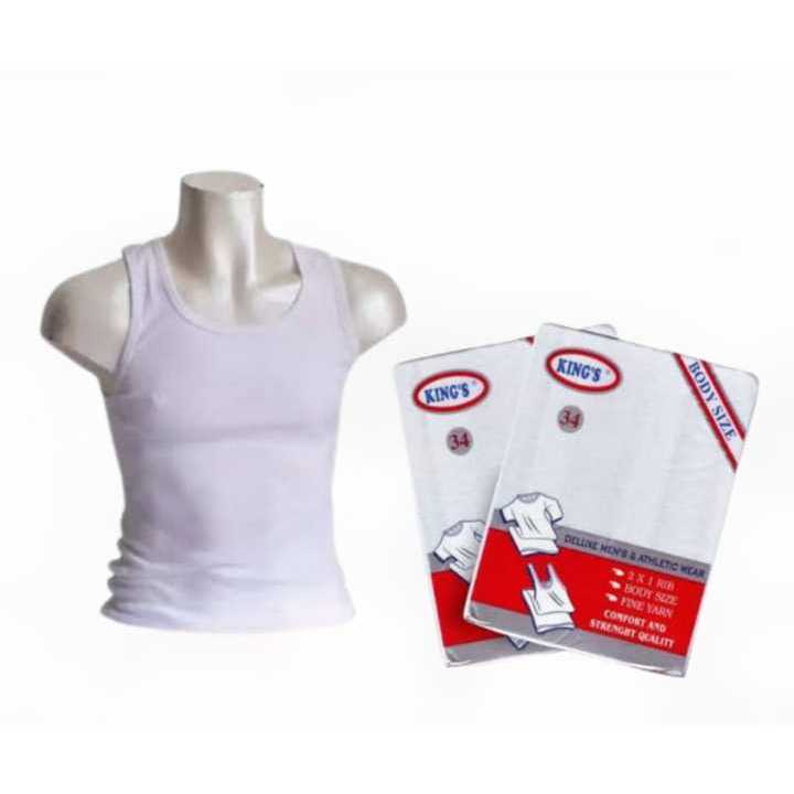 PUTIH Kings Singlet CONTENTS 12 PCS Men's Undershirts Adult Men's ...