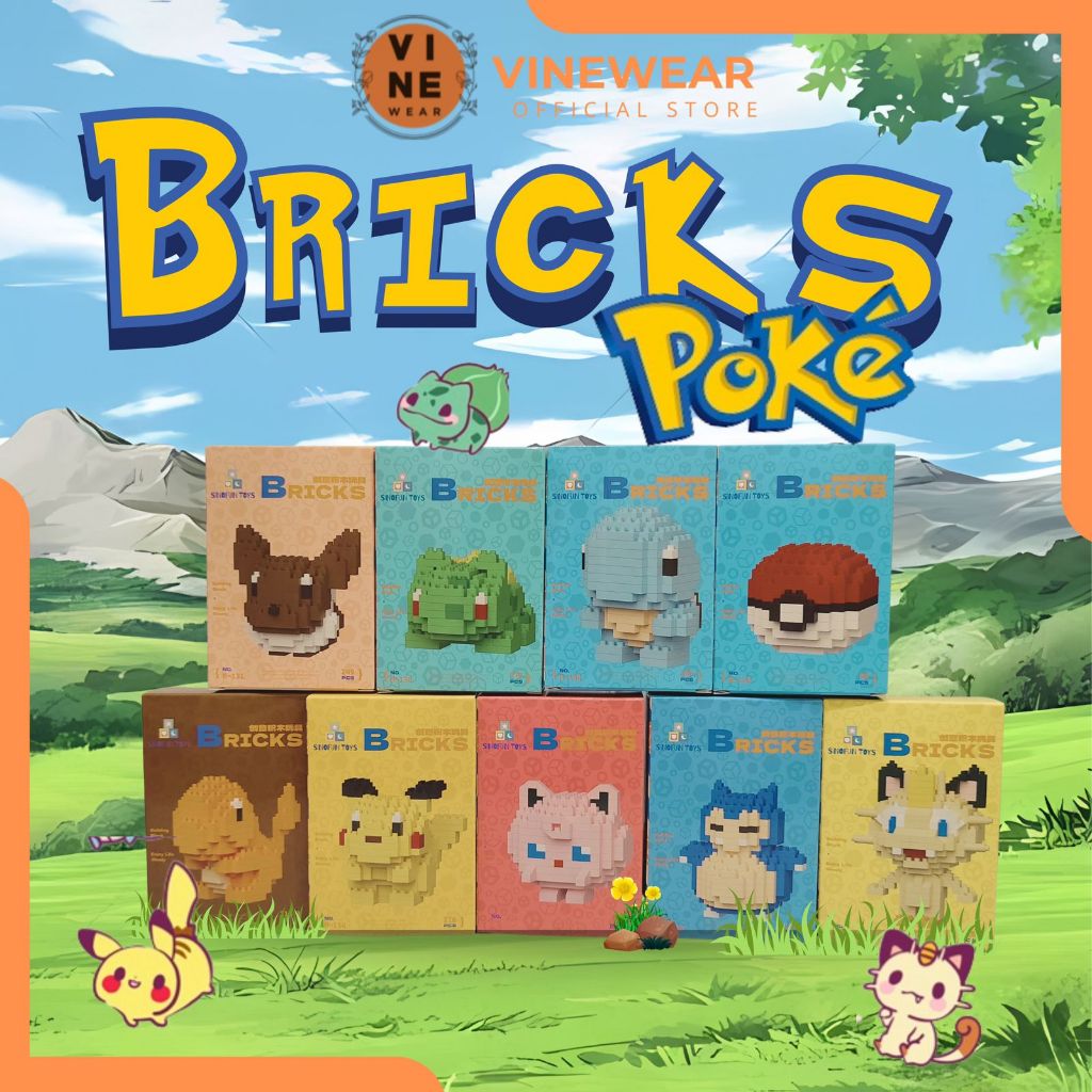 Nano Block Character Model Pokemon Edition Toy Block Educational ...