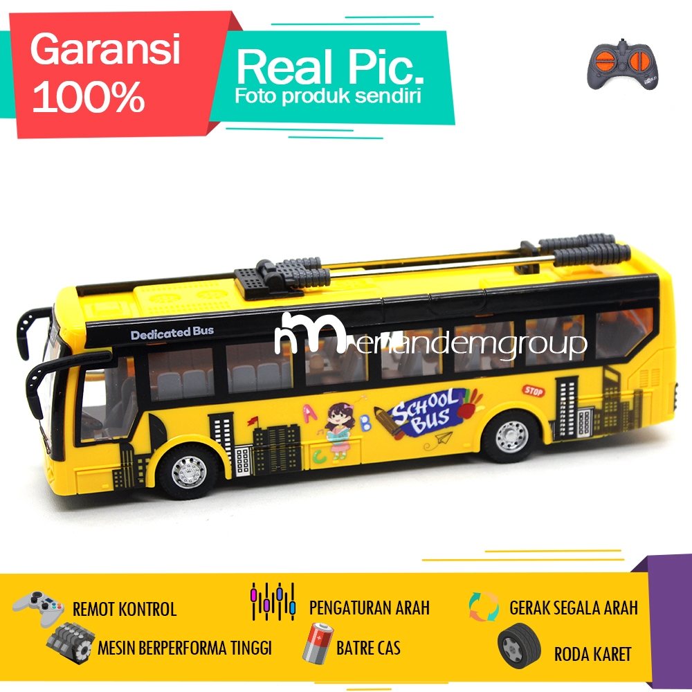 RC Remote Control Car Toy Super Bus School Children City Electric Model ...