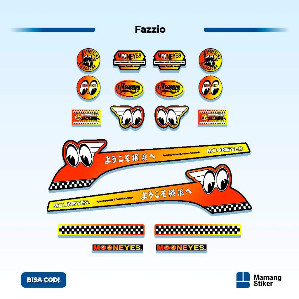 Striping Fazzio Variation (12) Mooneyes Full Body Custom Original 2022 ...