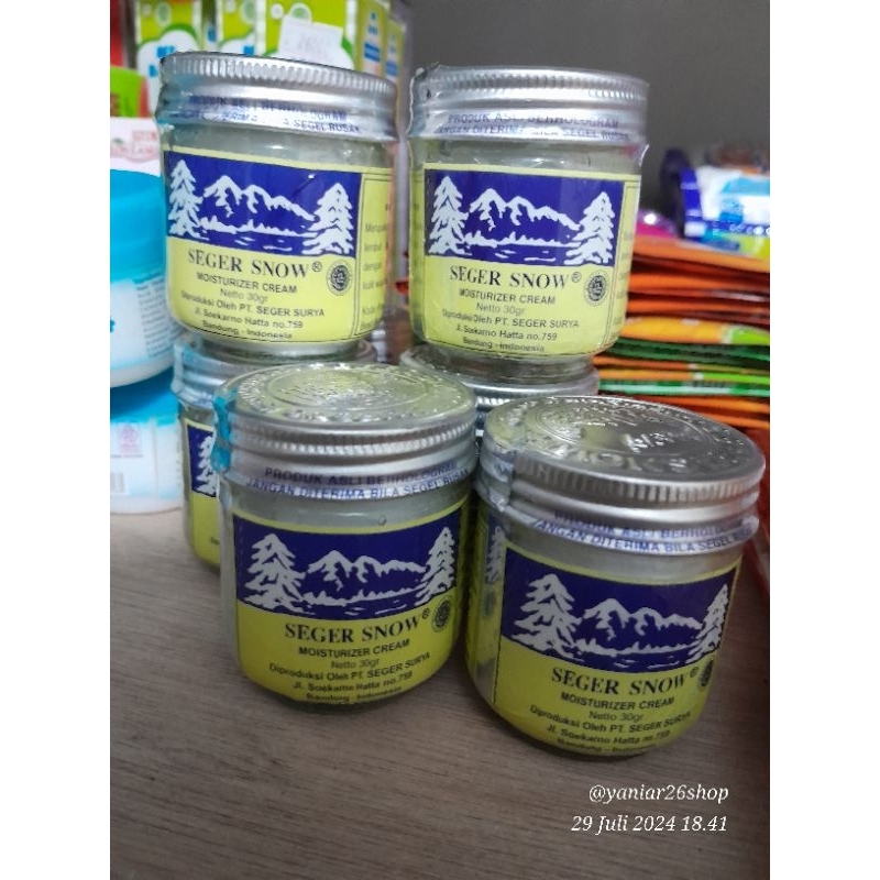 Seger SNOW MOISTURIZER CREAM PACKAGE 30 GR | Shopee Singapore
