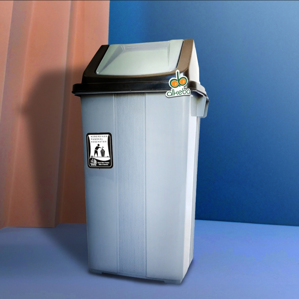 Medium Trash Can With 20 Liter Rocking Lid/dustbin Plastic Trash Can ...