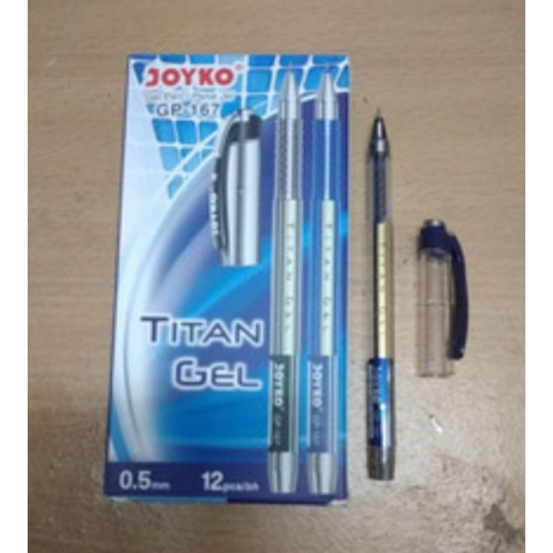 (1 pack) Gel Ballpoint pen Joyko gel ballpoint pen Titan gel ballpoint ...