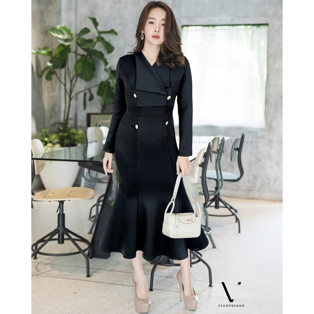 Joanne Fashion - Midi Dress Women Party Luxury Simple Formal Long ...