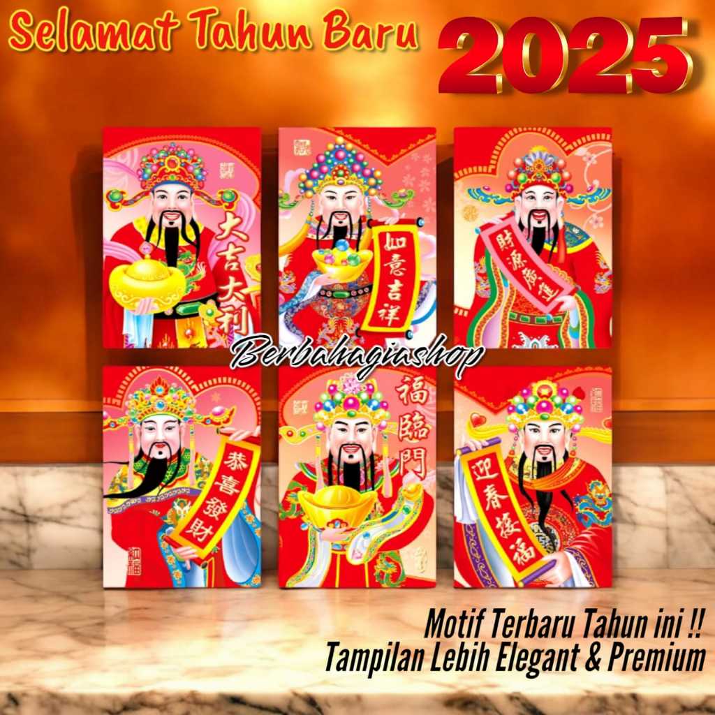 MERAH Red angpao chinese New Year 2025 chinese New Year angpau Envelope ...