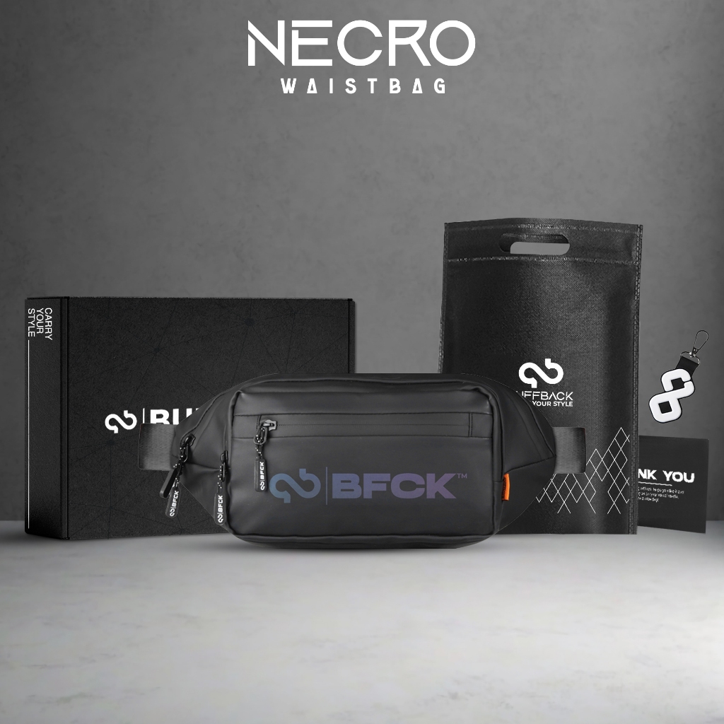 Buffback - Men's Waistbag - NECRO | Slingbag | Waterproof Waist Bag ...