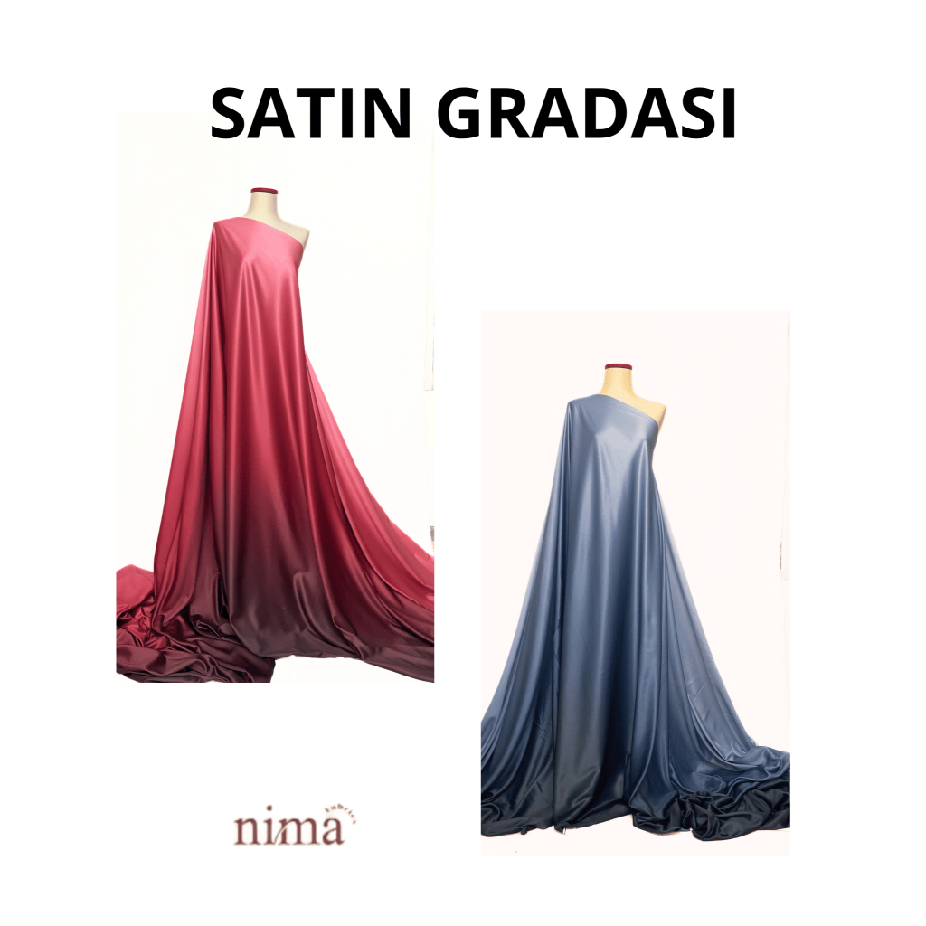 1/2 meter Premium Gradation Velvet Satin Fabric (150cm wide) | Shopee ...