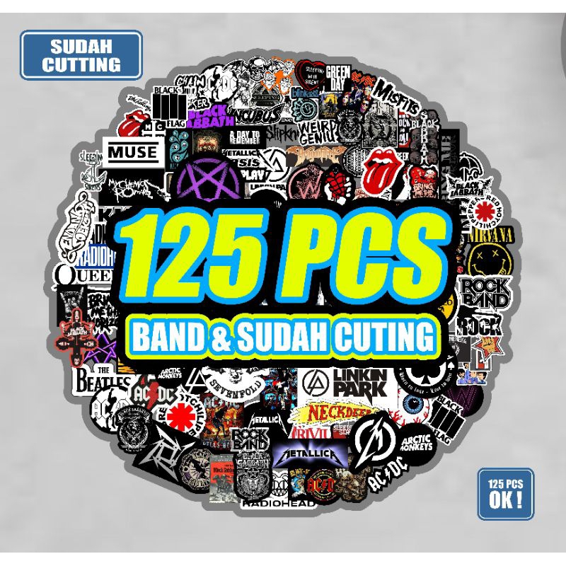 Pack series band stickers containing 125 local and outside, waterproof ...