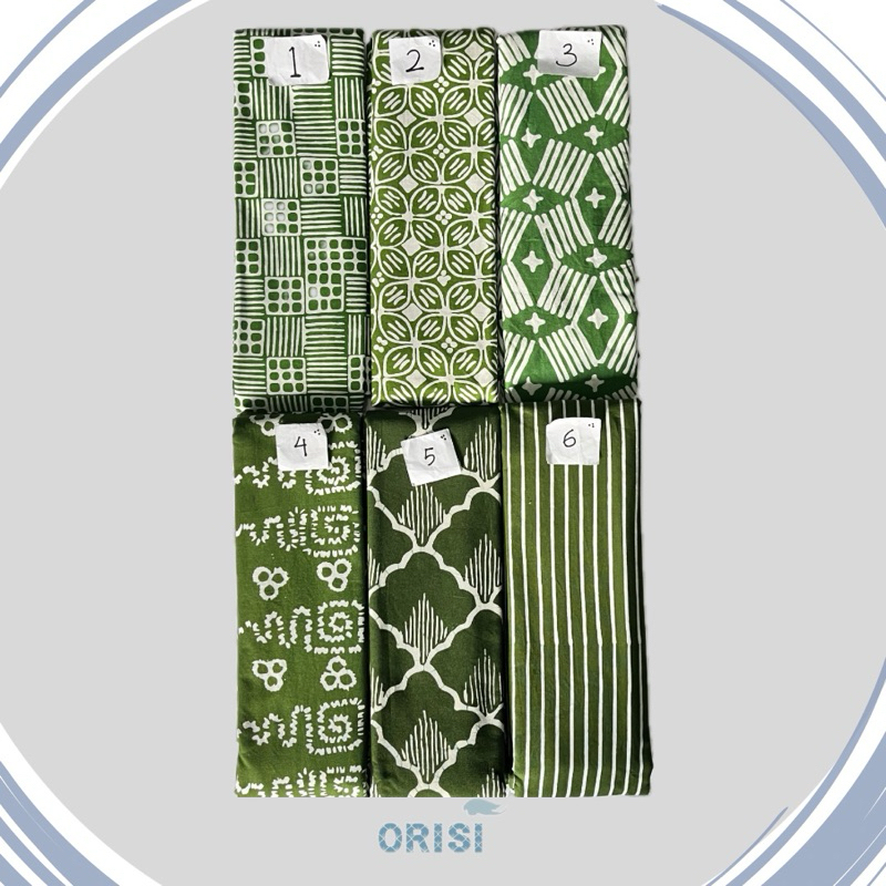 CAP BATIK FABRIC / CAP BATIK SARONG - SIZE 2 METERS OLD IJO COLOR ...