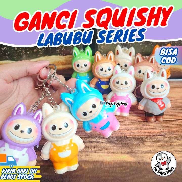 GANTUNGAN Ganci Squishy Labubu/Ganci Labubu Viral/Keychain Labubu ...
