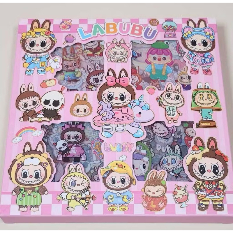 Kuma STORE 100 Sheets Cute 2D Sanrio Stickers with Kuromi and Melody ...