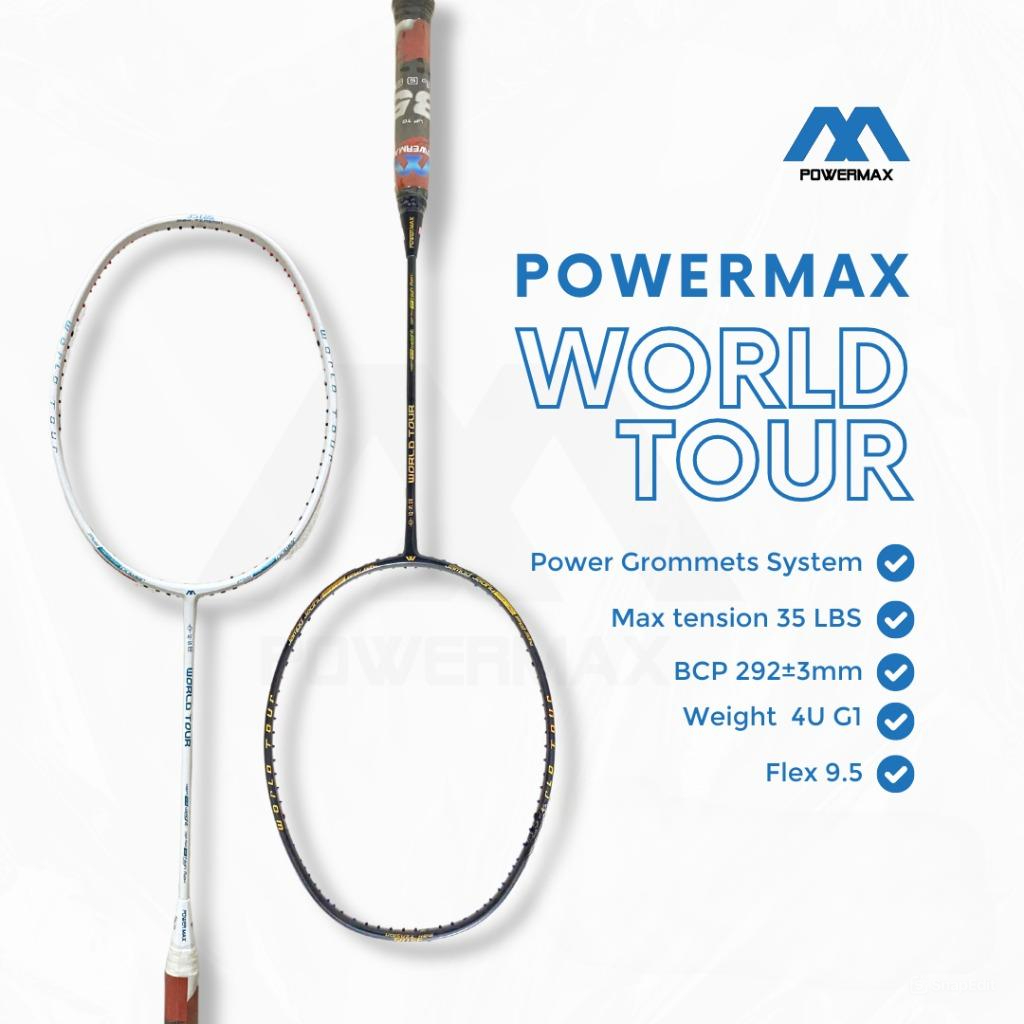 Powermax Badminton Racket World Tour Original | Shopee Singapore
