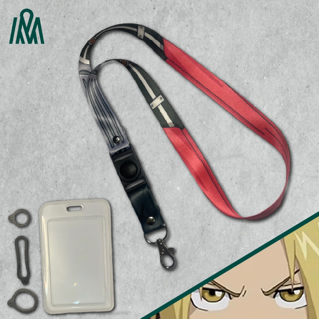 Edward ELRIC Fullmetal Alchemist Anime Merchandise ID Card Strap ...