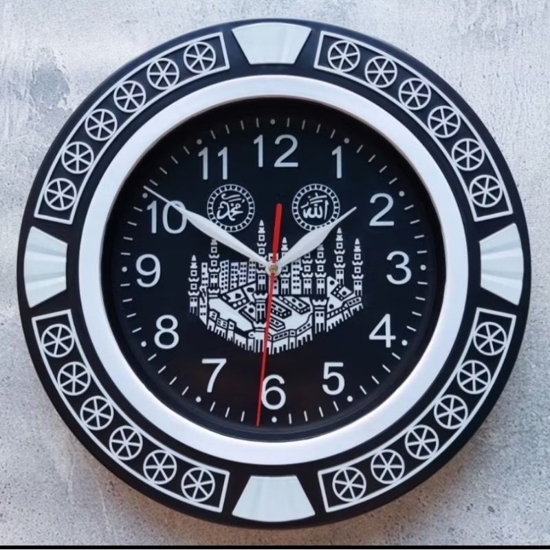 Kaaba Mosque wall clock 778 - Calligraphy Mosque wall clock 30Cm ...