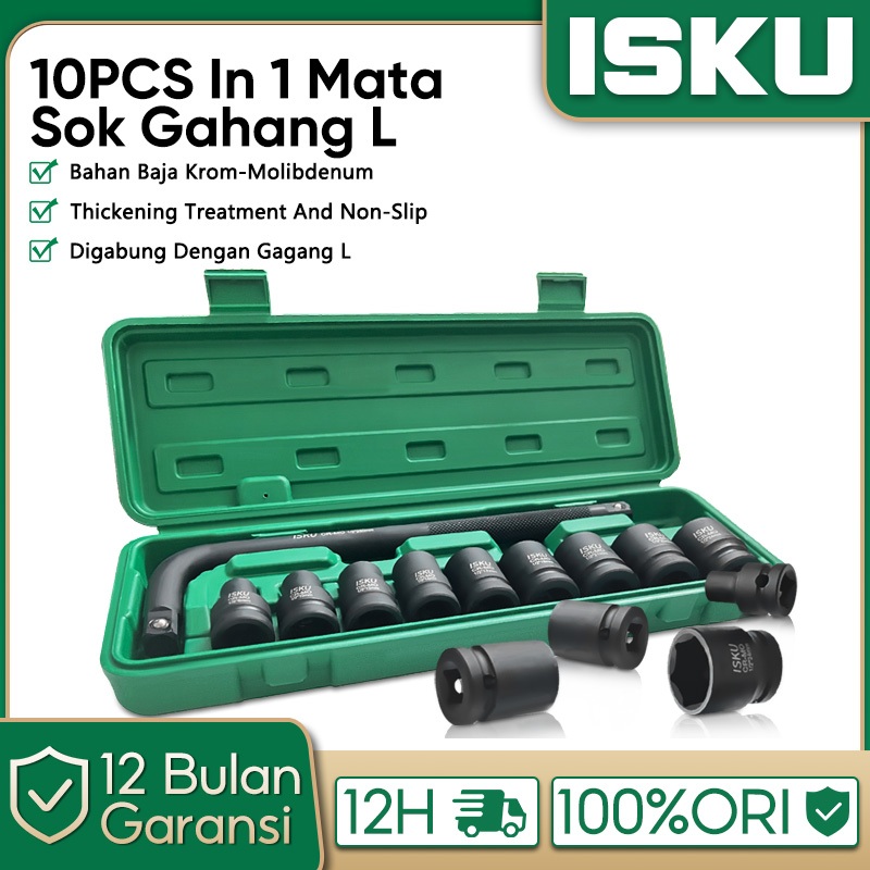 MATA Isku Shock Wrench Set 10pcs 8-24mm/Socket Wrench Set Motorcycle ...