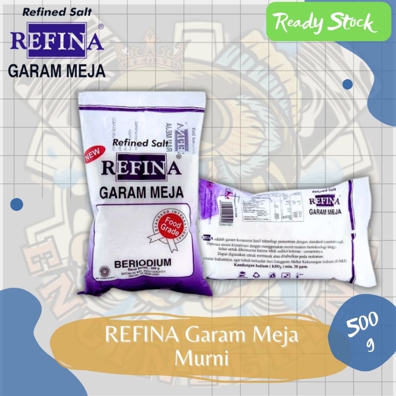 Refina Pure Table Salt Pck 500g | Shopee Singapore