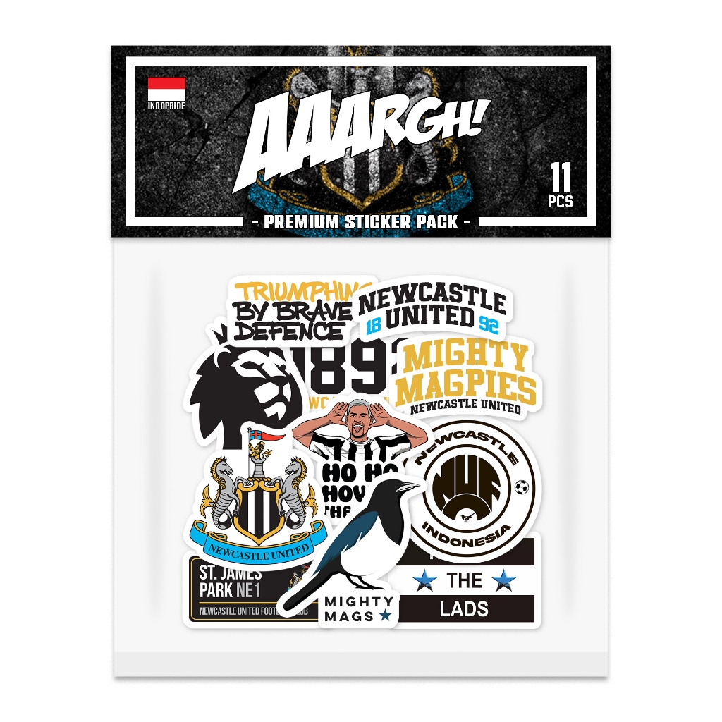 Newcastle UNITED Sticker Pack vol. 1 ( Mighty Magpies) | Shopee Singapore