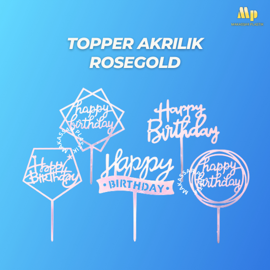 HBD ACRYLIC CAKE TOPPER FRAME / CAKE TOPPER / HBD GREETING TOPPER ...