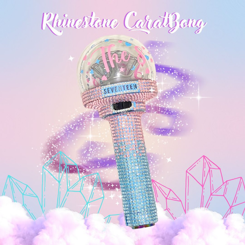 Rhinestone CARATBONG SEVENTEEN BONG LIGHT STICK Version 3 Skin Sticker ...