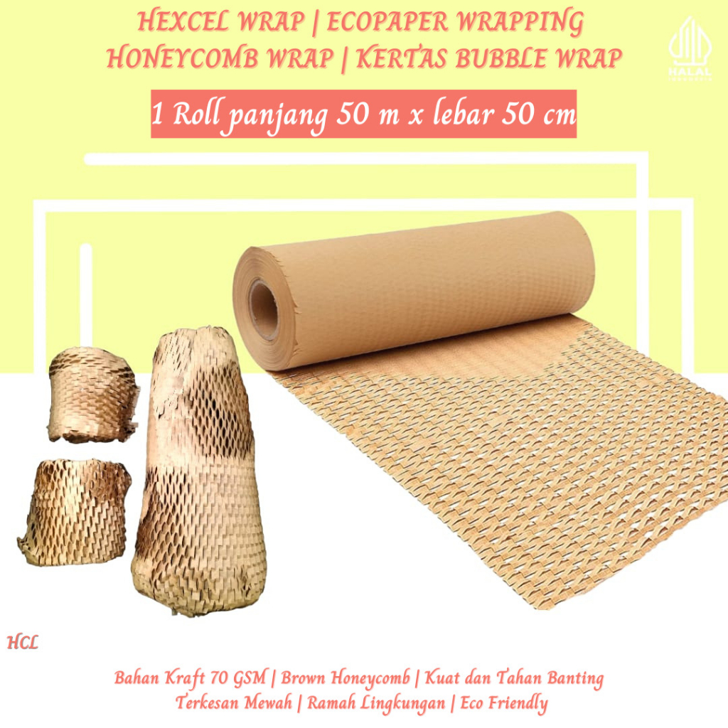 Hexcel Wrapp Bubble Wrapp Eco-Friendly (H.C.L) | Shopee Singapore