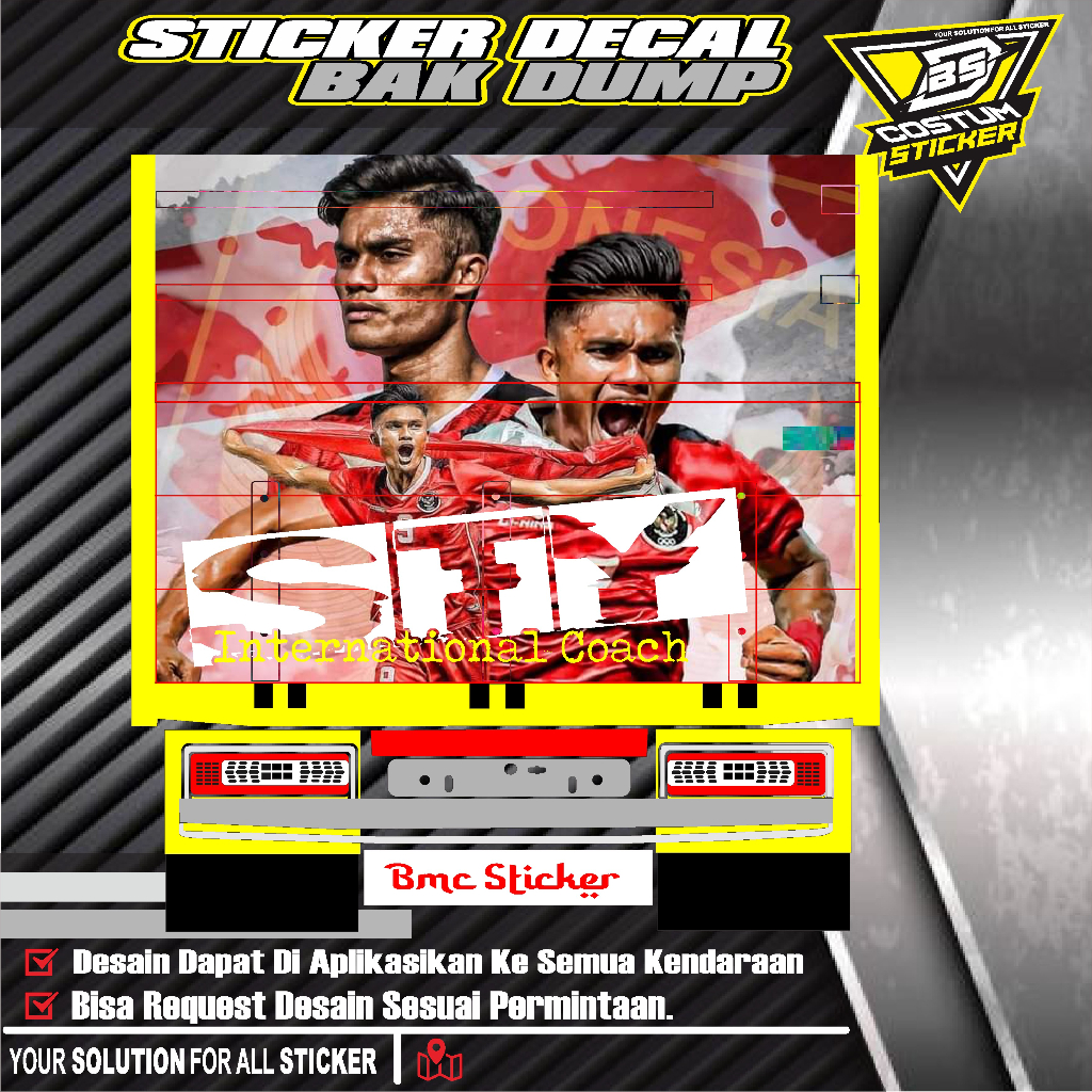 TRUCK TUB DOOR DECAL STICKER/TRUCKLE OMBENG VARIATION STICKER | Shopee ...