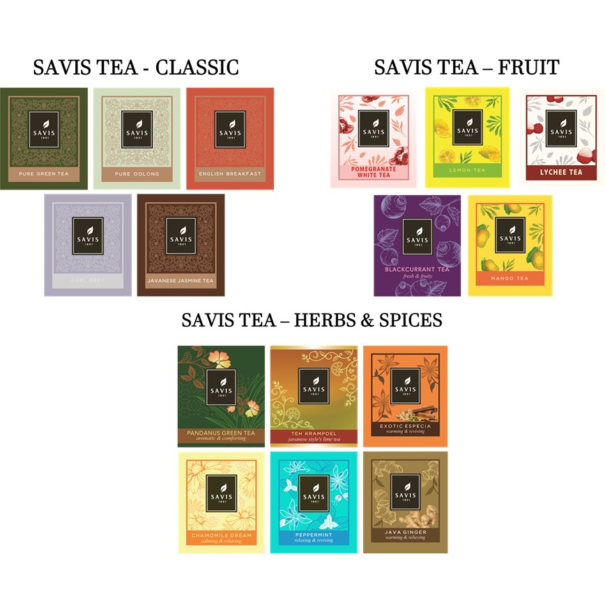 Savis Tea - Premium Tea in Sachet (Herbs & Spices) | Shopee Singapore