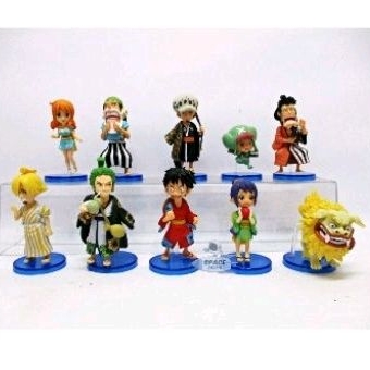 Action figure one piece chibi Unit arc wano Miniature Cake topper ...