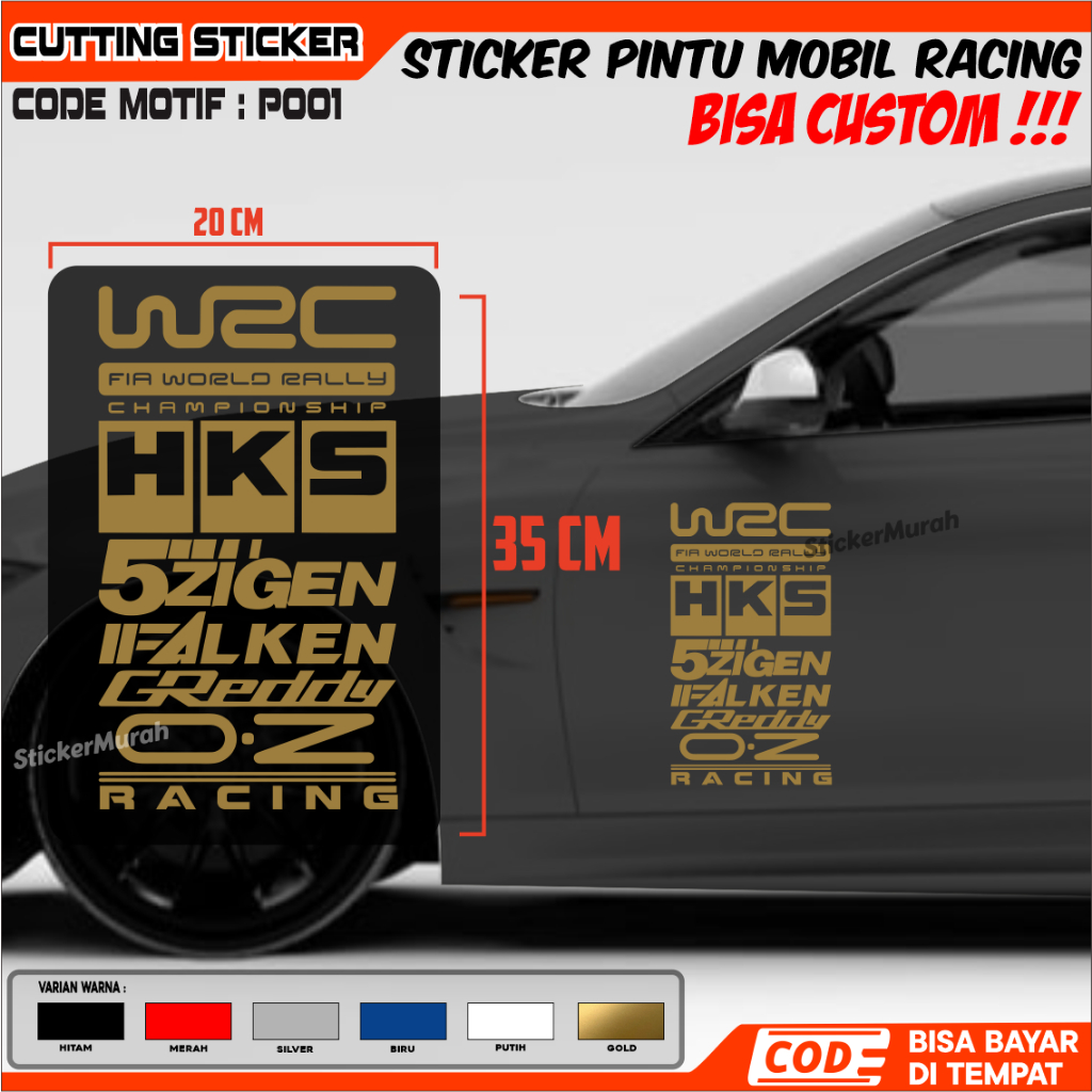 Car DOOR CUTTING STICKER SPORT CAR RACING COOL SIMPLE CAR STICKER ...