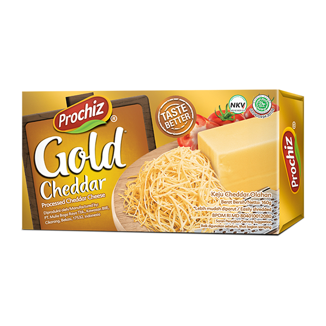 Prochiz gold cheddar Cheese 165g | Shopee Singapore