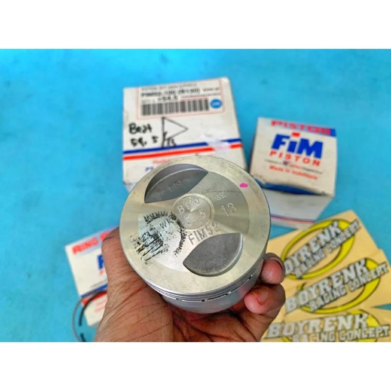 Piston KIT SEHER FIM 52 BEAT BORE UP 130 53.5 54 54.5 55 PIN 13-BOYRENK ...