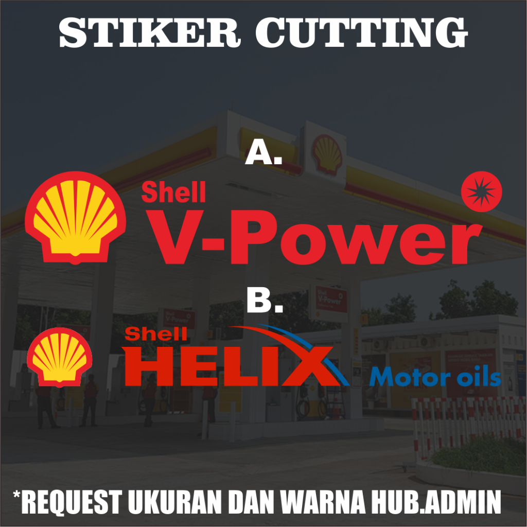 Cutting Shell V-Power Sticker/Shell Helix Motor Oils | Shopee Singapore