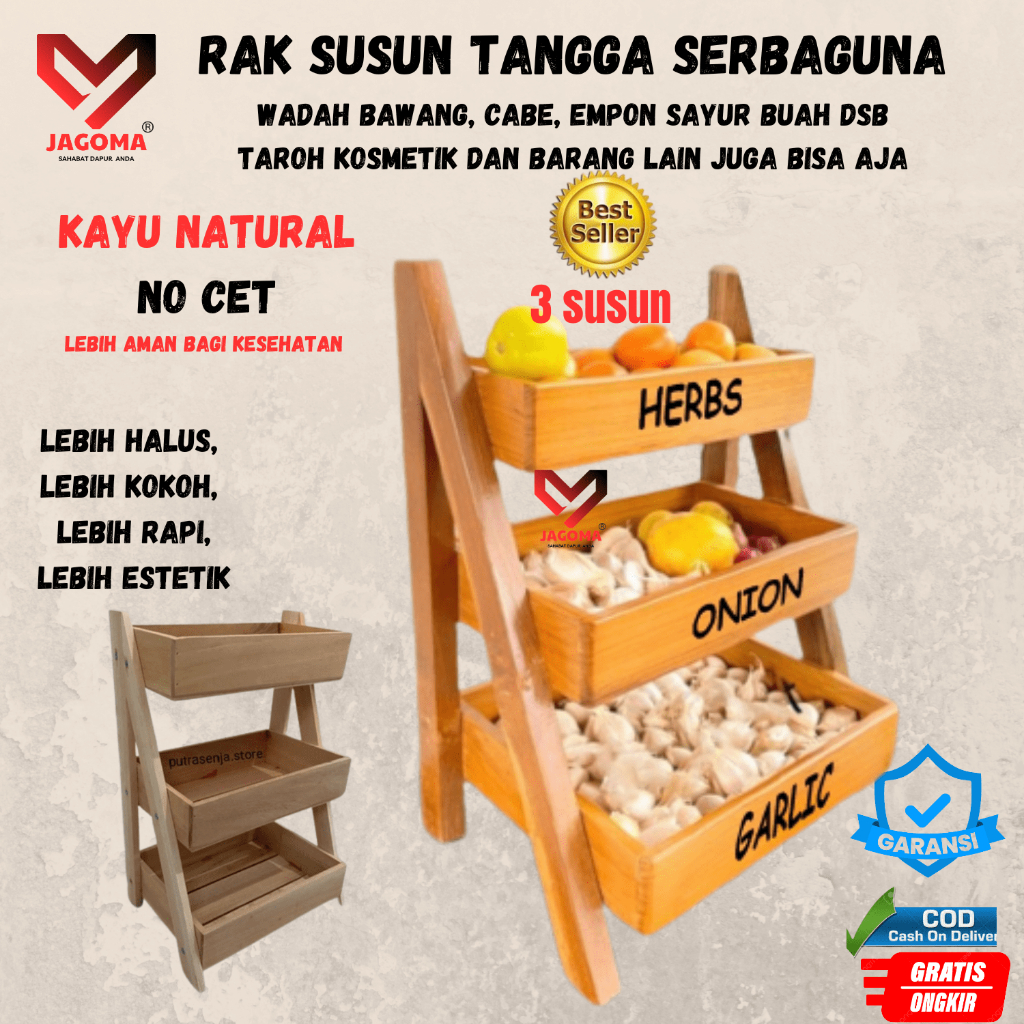 Multipurpose Onion Stacking Rack/Spice Rack/Original 3-tier Egg Rack ...