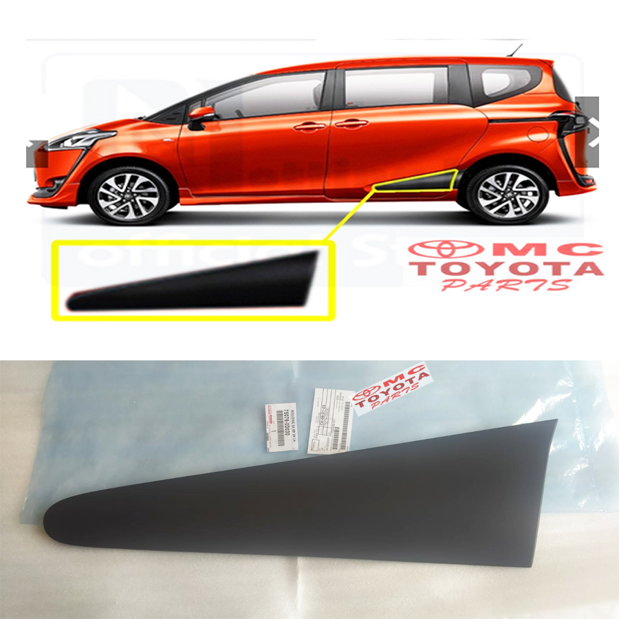 List Body Side Body Molding Left Side Door Toyota Sienta 75076-0D030 ...