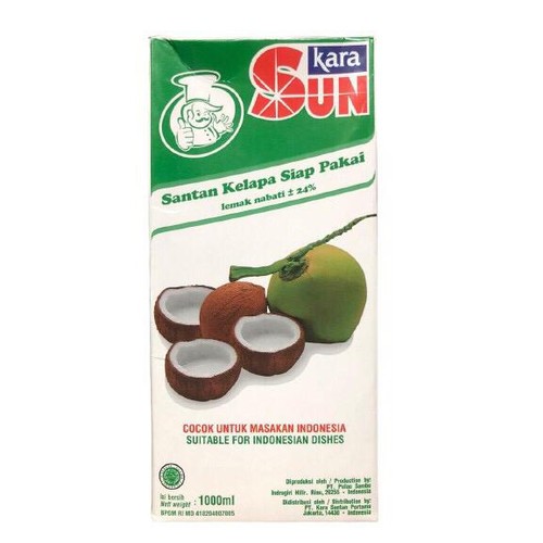 Sun kara coconut milk 1 liter / ready-to-use kara coconut milk 1 liter ...
