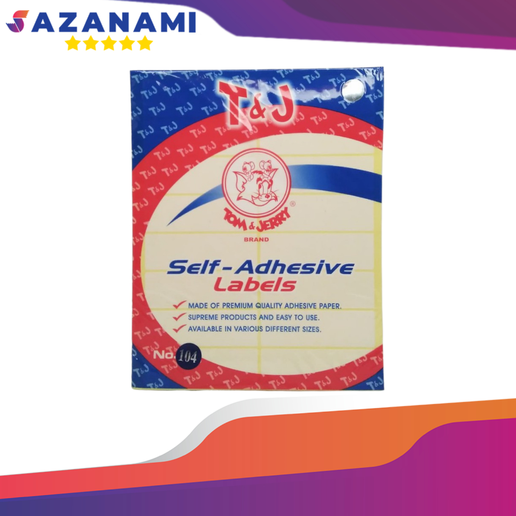 Tom & JERRY 104 Sticker LABEL SELF ADHESIVE LABEL Invitation LABEL TOM ...