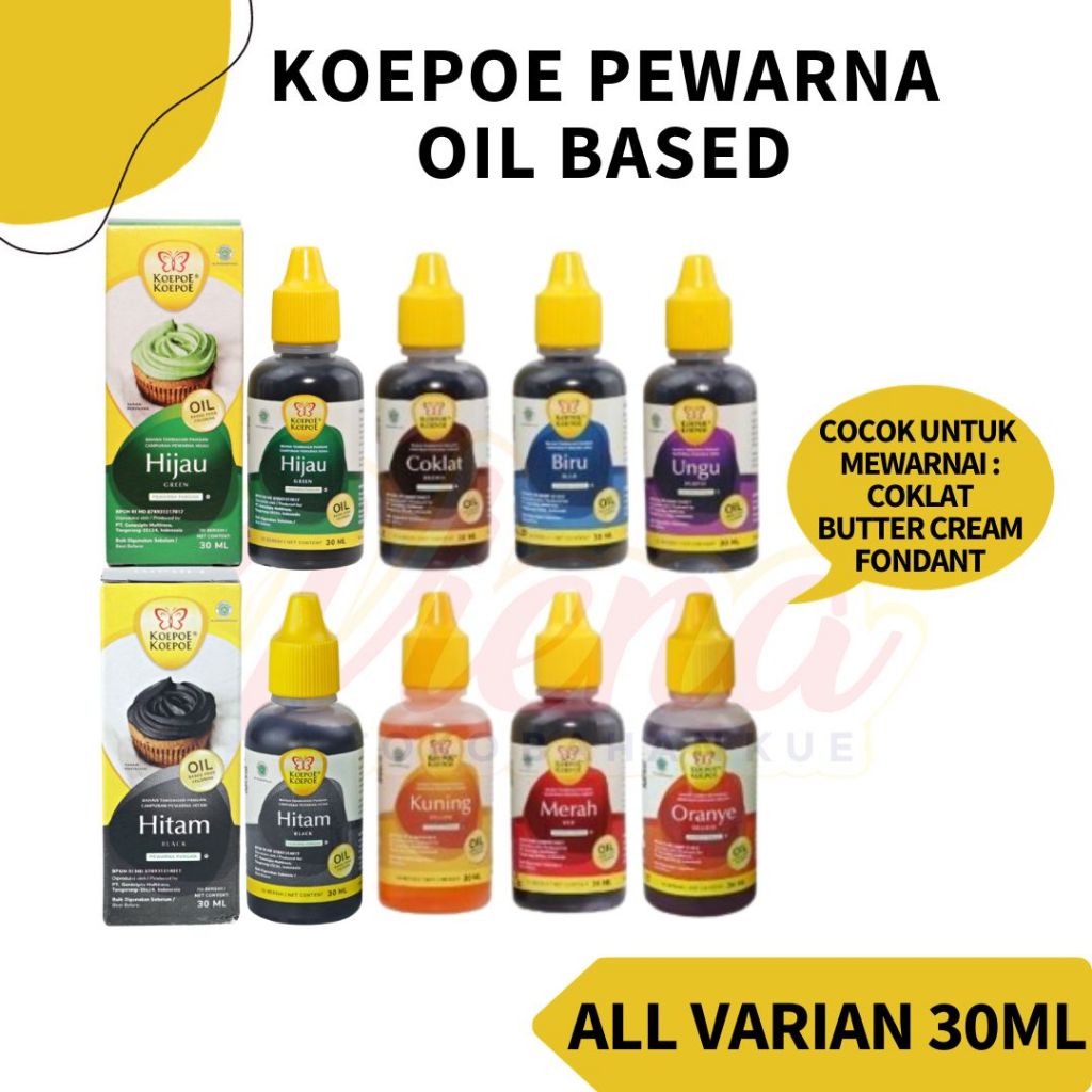 Koepoe Koepoe Oil Base Food Coloring 30ml / Base Oil Coloring | Shopee ...