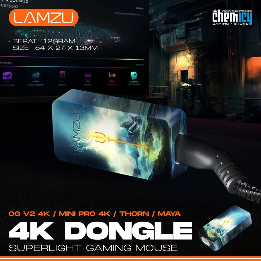 Lamzu 4K Dongle Receiver for Atlantis OG V2/Mini/Thorn/Maya | Shopee Singapore