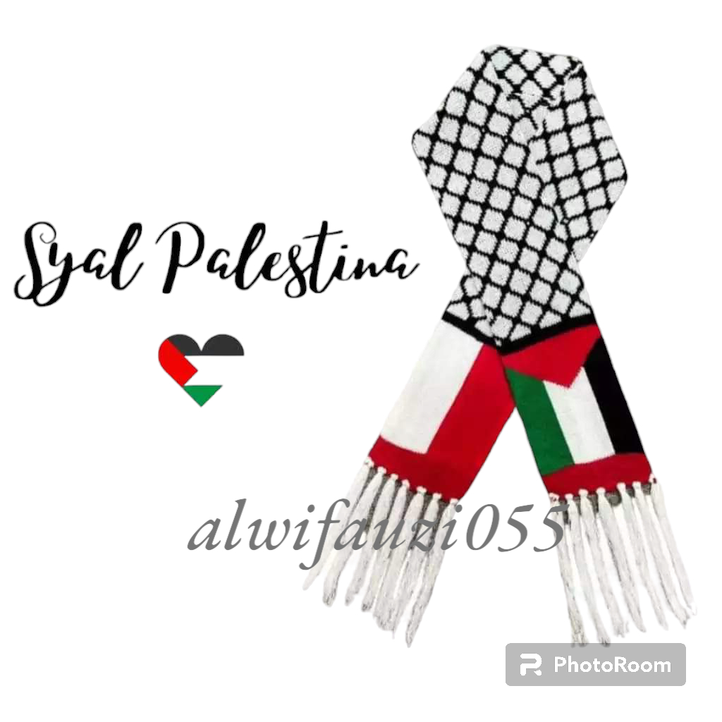 Palestinian Scarf Palestinian Knitted Scarf SAVE GAZA PALESTIN | Shopee ...