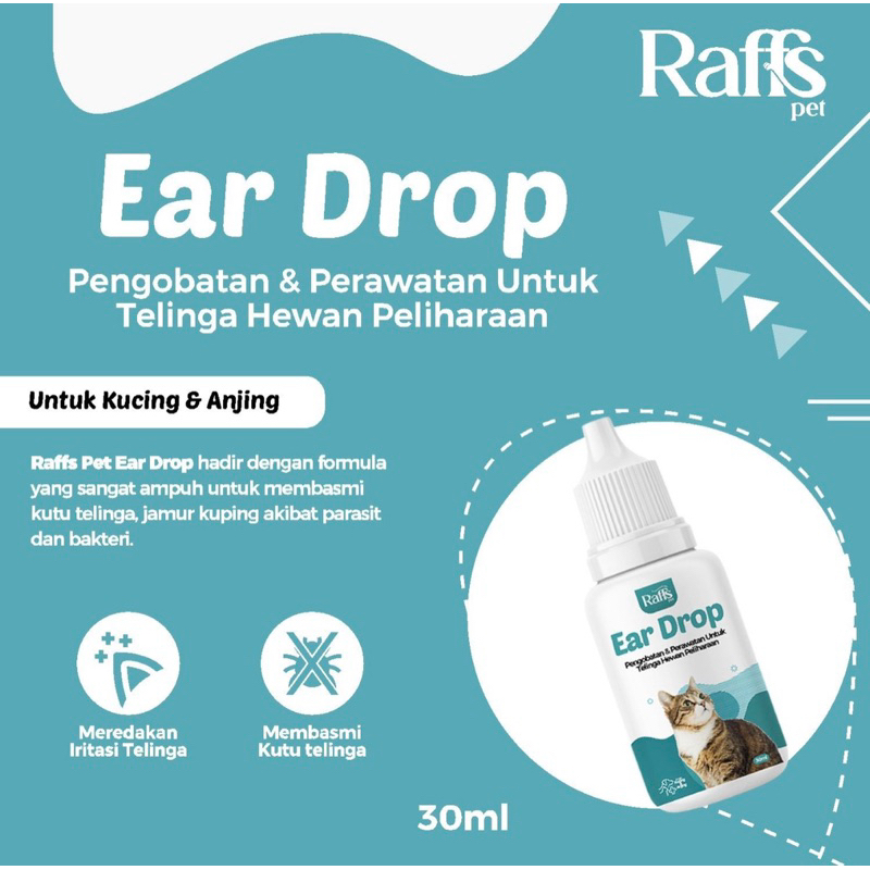 Raffs Pet Ear Drop / Animal Ear Drops 30ml | Shopee Singapore