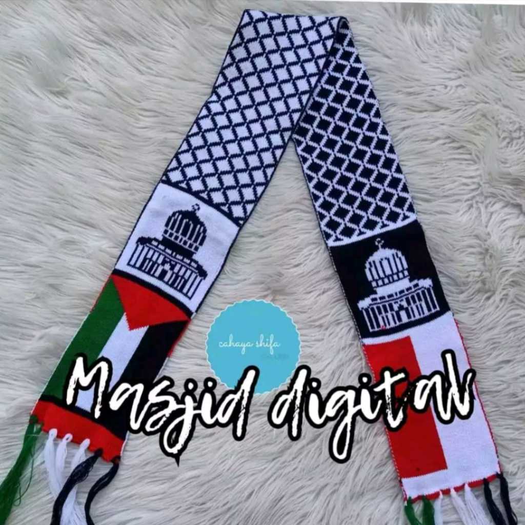 Palestine MOTIF DIGITAL SHAL - Modern Adult Men's And Women's SHAL ...