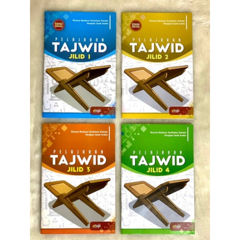 Tajwid Book Volume 1,2,3,4 Book Of Ibtidaiyah Learning And Education ...