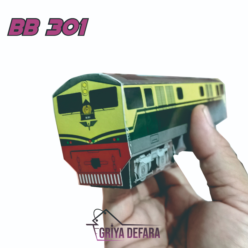 Griyadefara PAPERCRAFT TRAIN LOCOMOTIVE BB 301 HO RAILKING SCALE ...