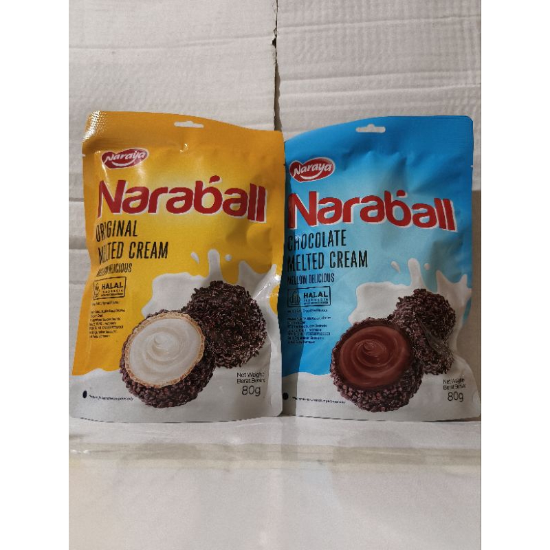 Naraya NARABALL CHOCOLATE / ORIGINAL / HALAL STRAWBERRY 80GR | Shopee ...