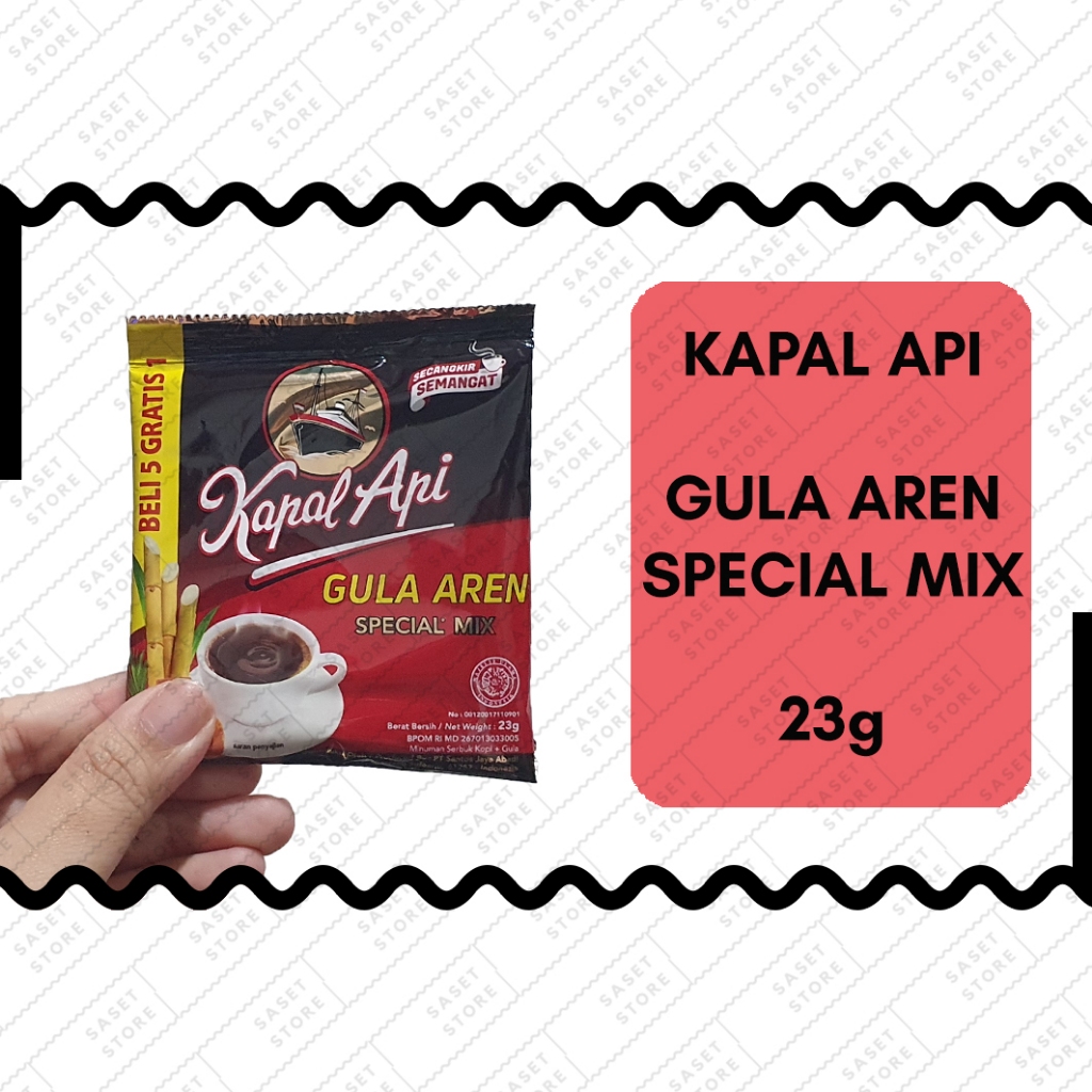 Kapal Api Palm Sugar Special Mix 23g Instant Coffee Sachet Sugar Powder ...