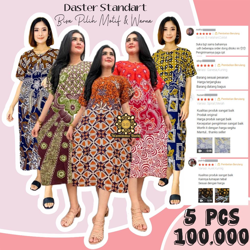 Busui Daster Batik Daster Front Button Daster Busui Rayon Daster Rayon ...