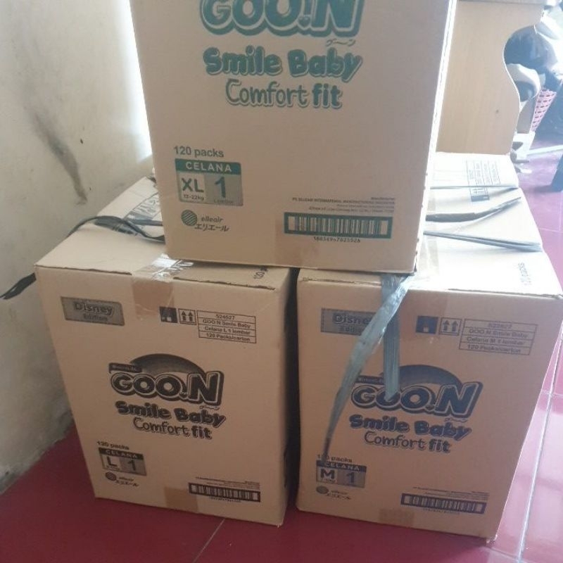 Goon pack S, M, L, XL 120PCS/CARTON | Shopee Singapore