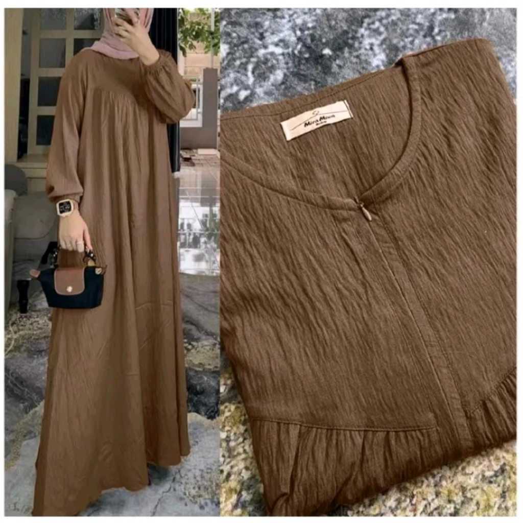 Crinkle airflow Women's Gamis // Diera dress // jumbo Plain dress ...