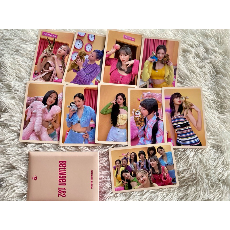 Official PHOTOCARD TWICE POB SET BEETWEN 1&2 Nayeon jeongyeon momo sana jihyo mina dahyun ...