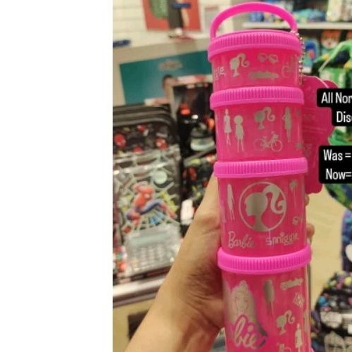 Smiggle snack and stack container barbie new ori girl | Shopee Singapore